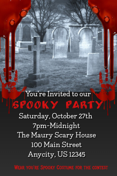 Spooky Party Template | PosterMyWall