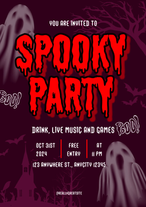 Spooky Party Template | PosterMyWall
