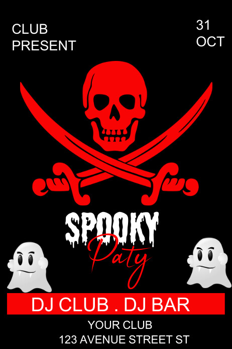 Spooky party Template | PosterMyWall