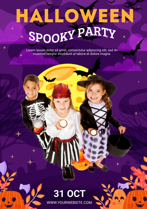 SPOOKY PARTY Template | PosterMyWall