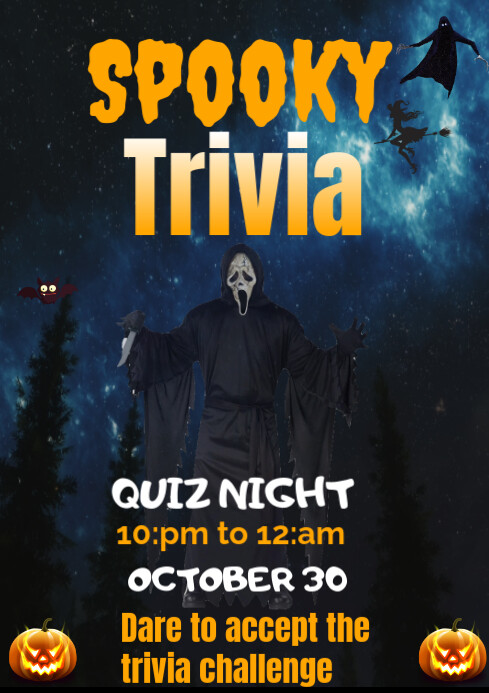Copy of Spooky Trivia QUIZ NIGHT | PosterMyWall