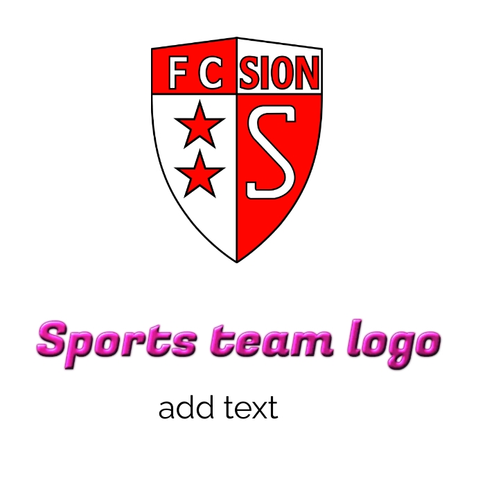 Sport's team logo design template. | PosterMyWall
