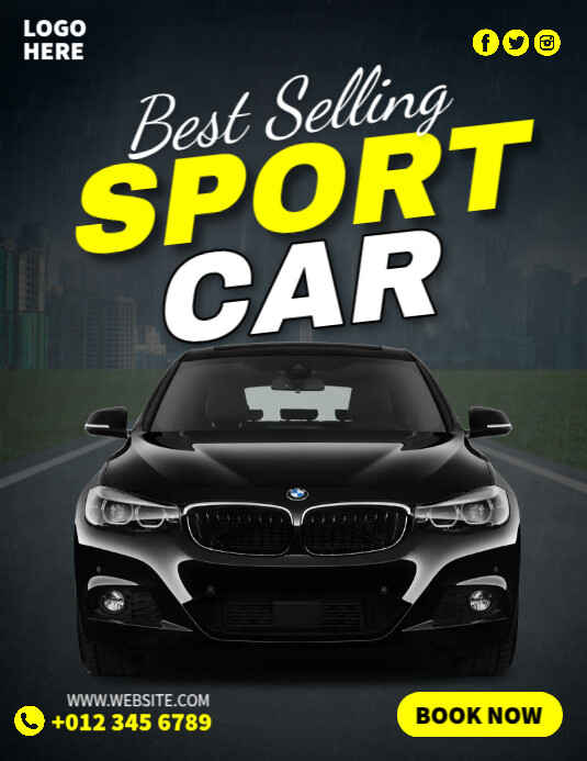 Sport Car Ads Template | PosterMyWall