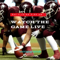 Sport Rugby Square Ads Template | PosterMyWall