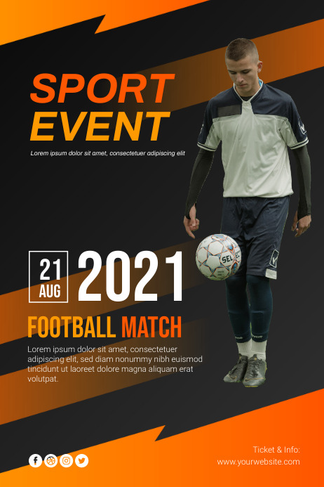 Copy of Sport Event Poster Template | PosterMyWall
