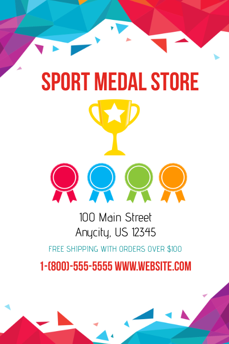Sport Medals Store Template | PosterMyWall