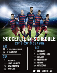 GAME SCHEDULE Template | PosterMyWall