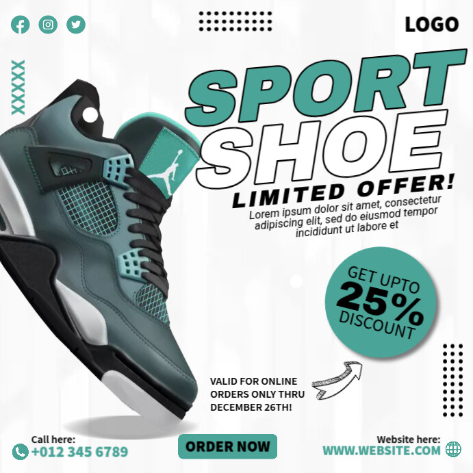 Copy of Sport Shoe Ads | PosterMyWall
