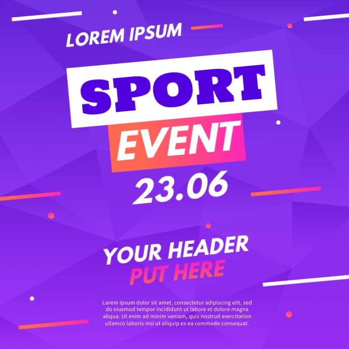 SPORT VIDEO.C Template | PosterMyWall