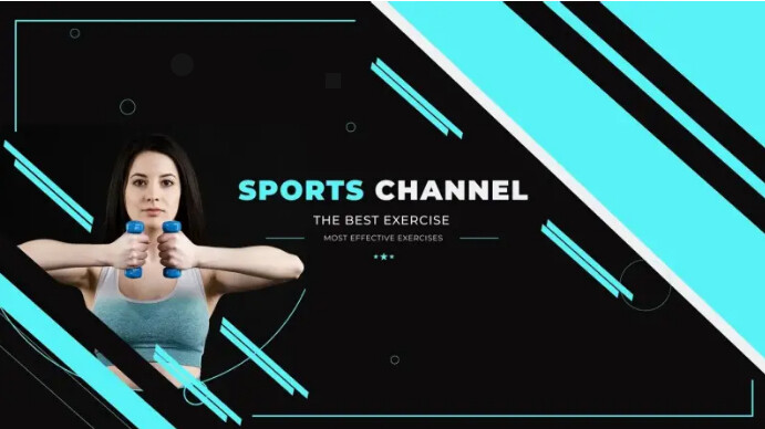 sport youtube channel cover Template | PosterMyWall