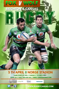 Rugby Club Sports Team Poster Template | PosterMyWall