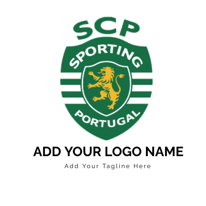 Plantilla de Sporting Portugal logo, | PosterMyWall