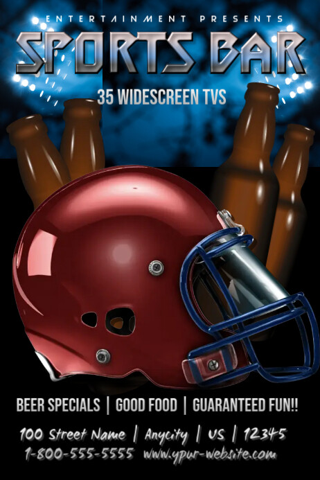 Sports Bar Template | PosterMyWall