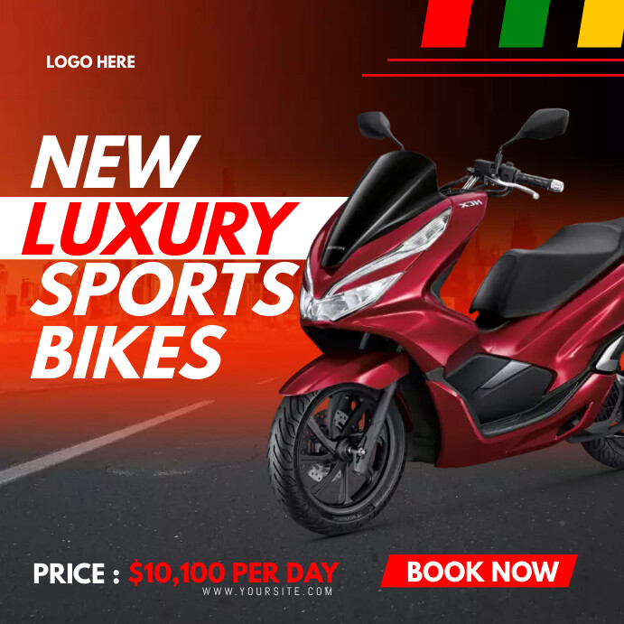 Sports Bike Ads Template | PosterMyWall