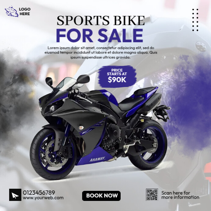 Sports Bike For Sale Ads Template | PosterMyWall