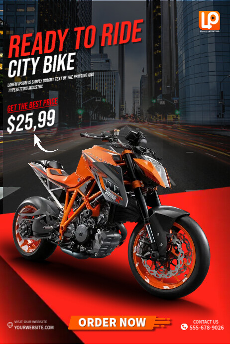 Sports Bike Template | PosterMyWall