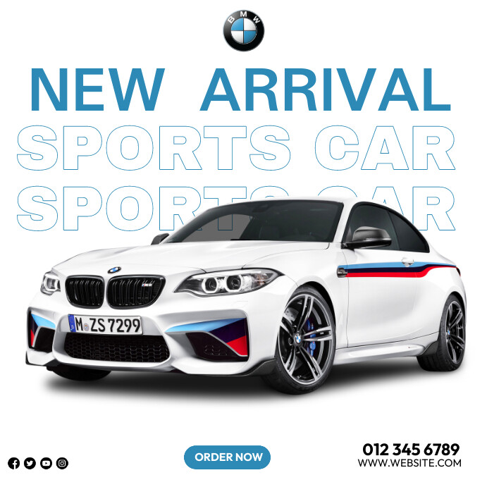 Plantilla de Sports Car Template | PosterMyWall