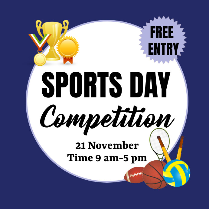 Sports Competition post Templat | PosterMyWall