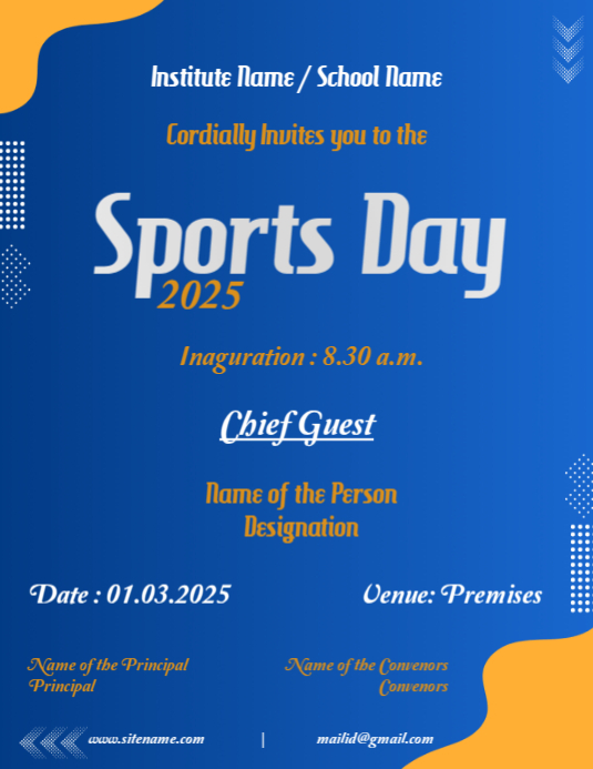 Sports Day Template | PosterMyWall