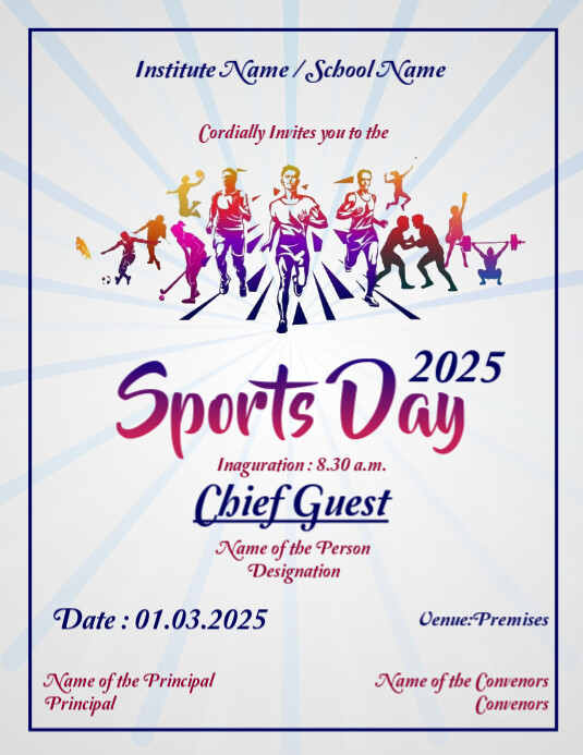 Sports Day Invitation Template | PosterMyWall