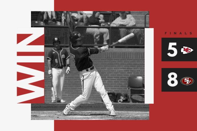 Modèle sports final score poster | PosterMyWall