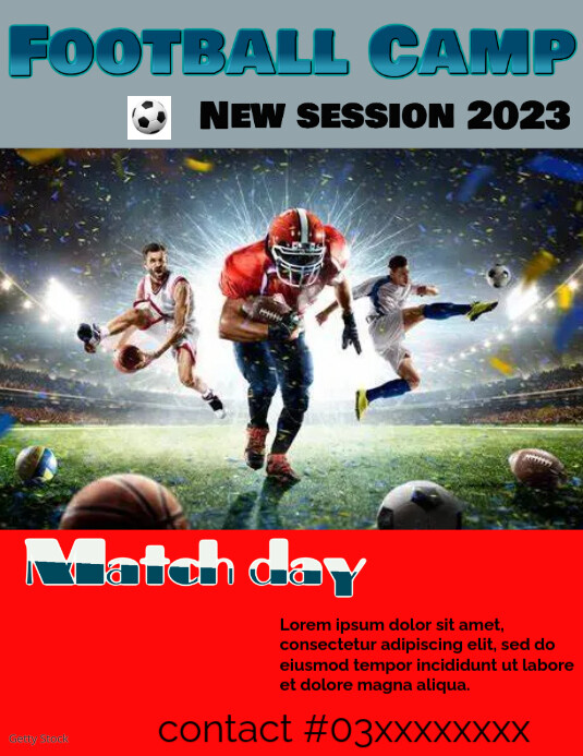 sports flyers design Template | PosterMyWall