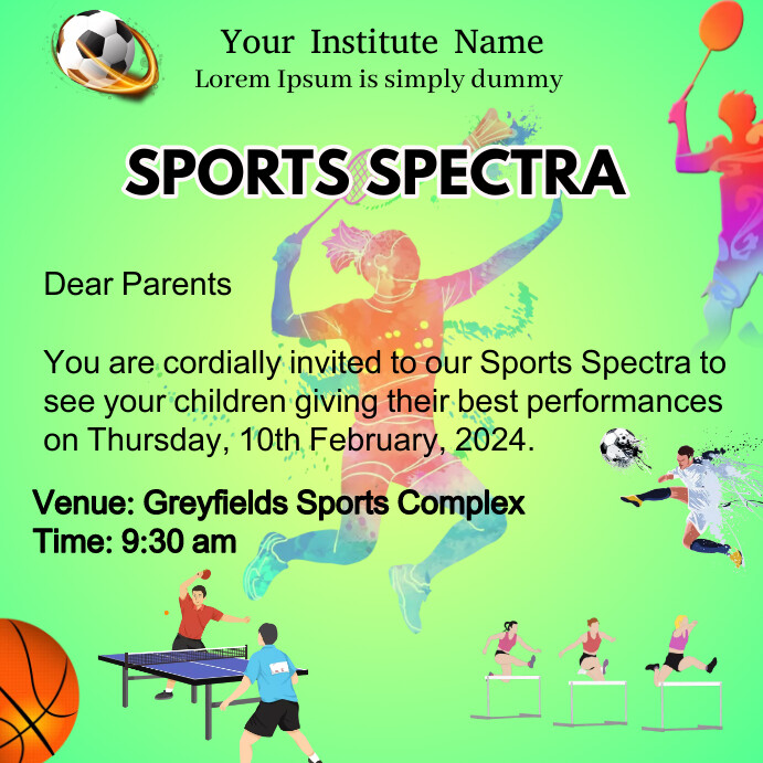 Sports Gala, Sports Day Template | PosterMyWall