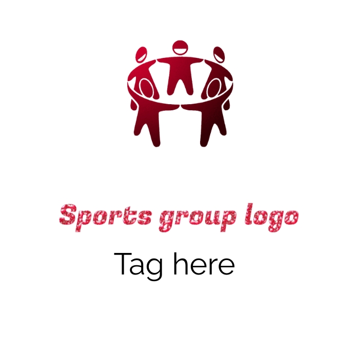 Sports group art logo design template. | PosterMyWall