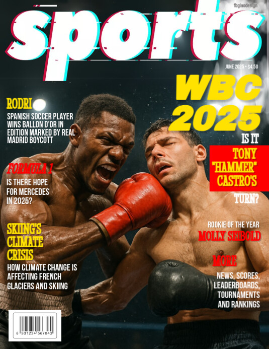 Sports magazine cover 250530 Template | PosterMyWall