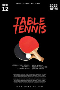 Table Tennis Poster Template