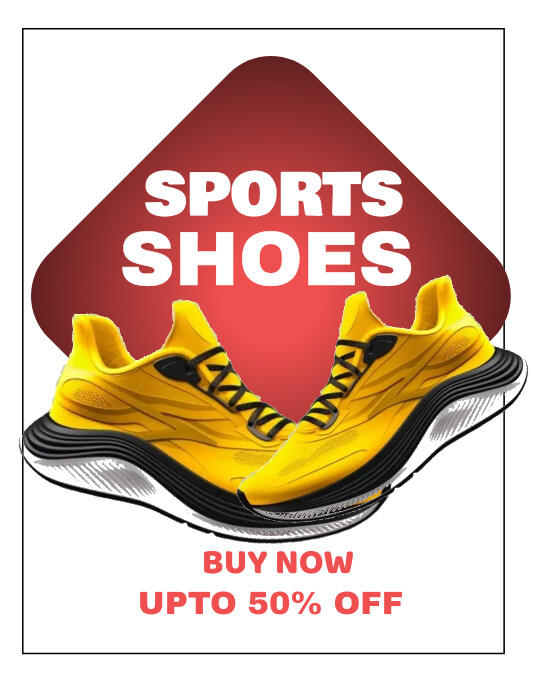 Sports shoes flyer template | PosterMyWall