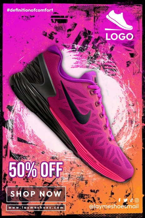 Copy of Sports Shoes Poster | PosterMyWall