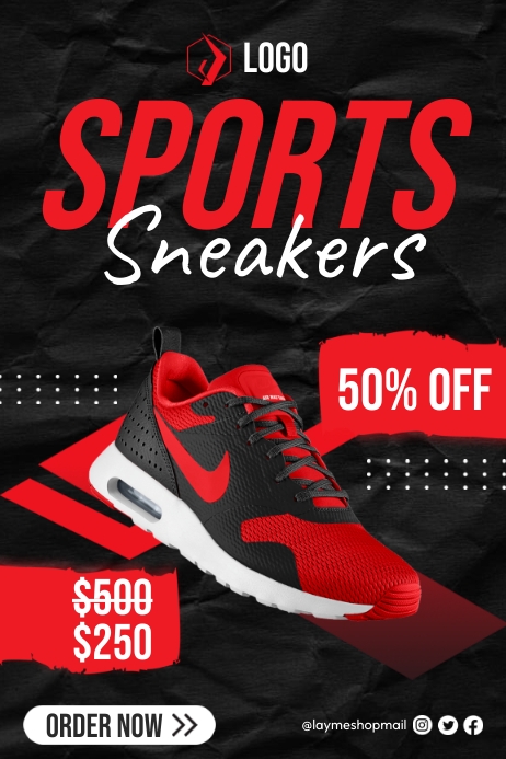 Sports Sneakers Template | PosterMyWall