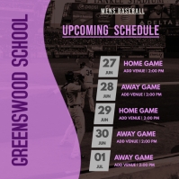 Sports team schedule instagram post Template | PosterMyWall