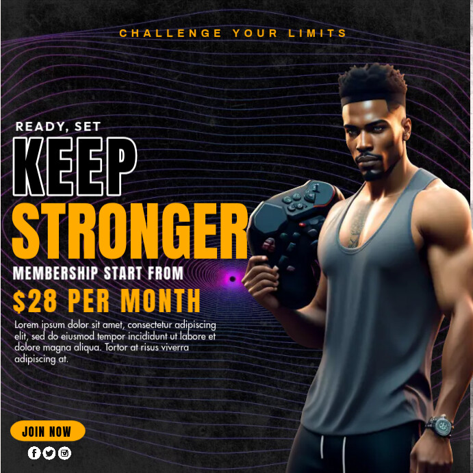 Modèle SPORTS TEMPLATE.E | PosterMyWall