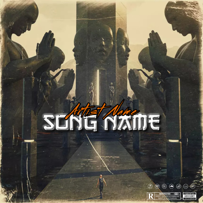 spotiffy deezer Album Cover music trap mixtap Template | PosterMyWall