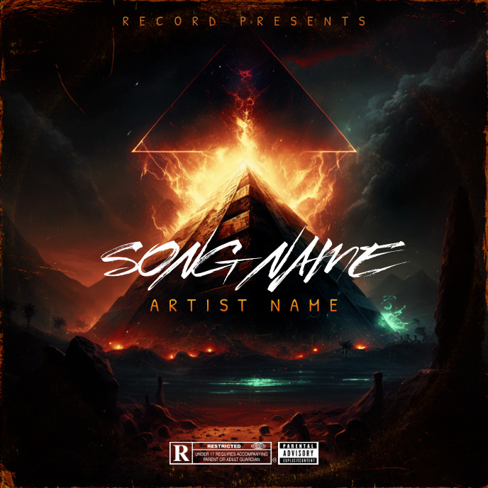 spotiffy deezer Album Cover music trap mixtap Template | PosterMyWall