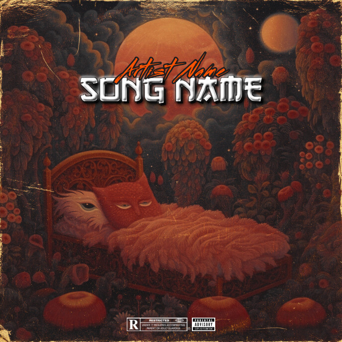 spotiffy deezer Album Cover music trap mixtap Template | PosterMyWall