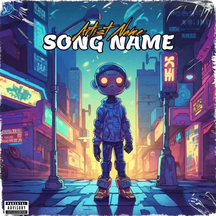 spotiffy deezer Album Cover music trap mixtap Template | PosterMyWall