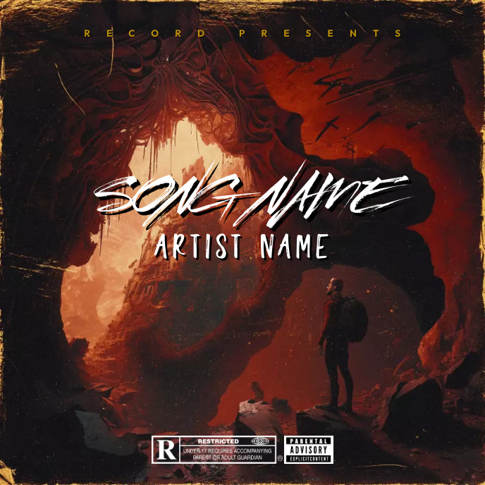 spotiffy deezer Album Cover music trap mixtap Template | PosterMyWall