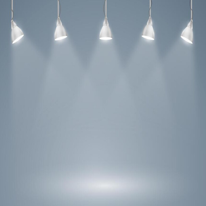 Plantilla de Spotlight background hanging light design | PosterMyWall