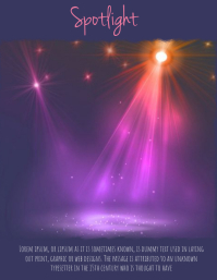 Spotlight Flyer Template | PosterMyWall