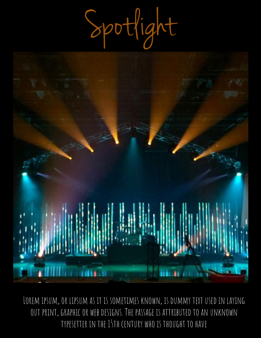 Spotlight Flyer Template | PosterMyWall