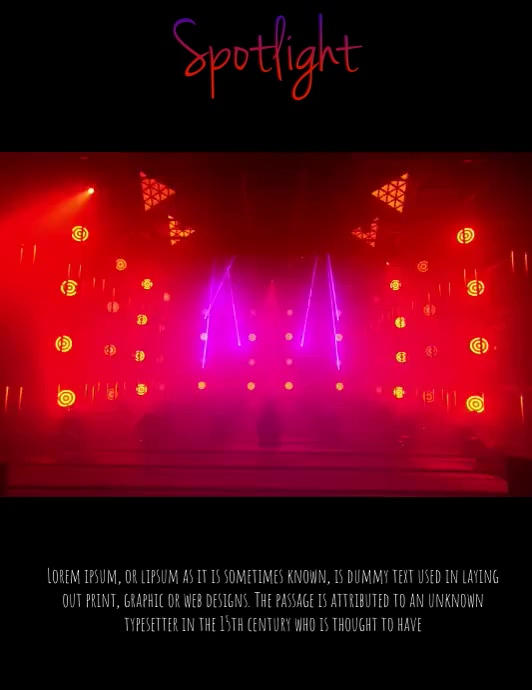 Spotlight Flyer Template | PosterMyWall