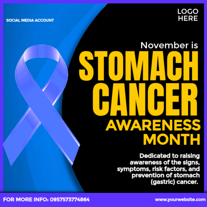 Spotlight On Stomach Cancer Template | PosterMyWall