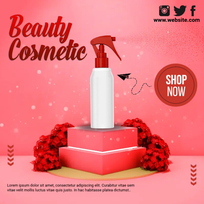 Spray Beauty Cosmetic Template | PosterMyWall