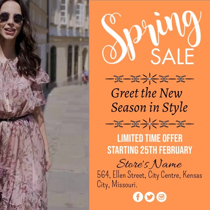 Spring, Sale Template | PosterMyWall