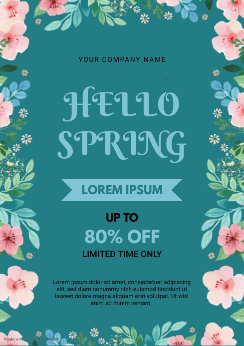 SPRING 3 Template | PosterMyWall