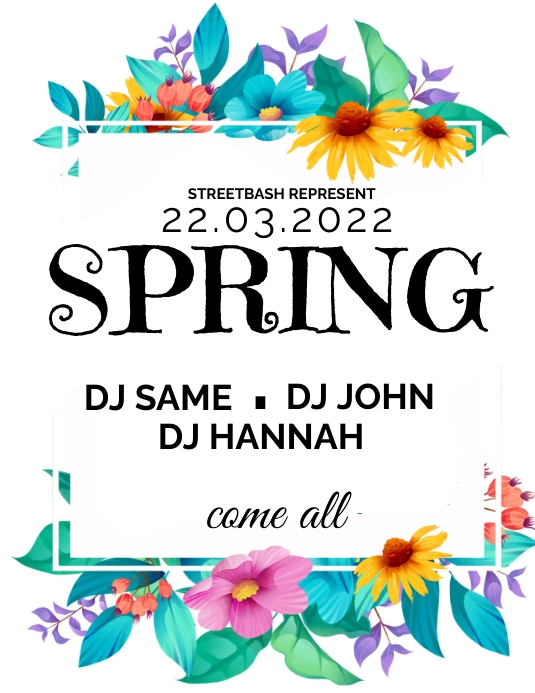 Plantilla de Publicitario de Spring Bash | PosterMyWall