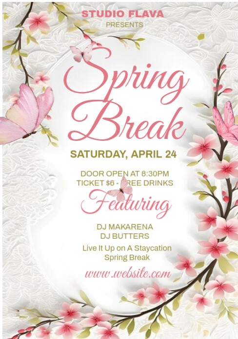 Copy of Spring Brack A5 | PosterMyWall